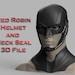 Red Robin Cowl and Neck Seal 3D File - Etsy