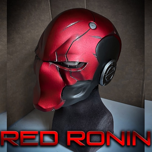 Red Ronin Red Hood Helmet Cosplay Mask STL File 3D Print | Etsy