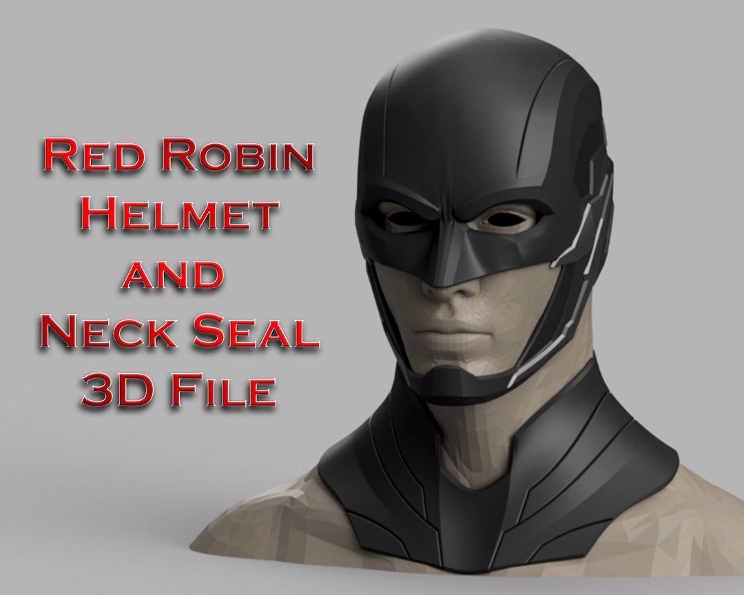 Red Robin Cowl and Neck Seal 3D File - Etsy