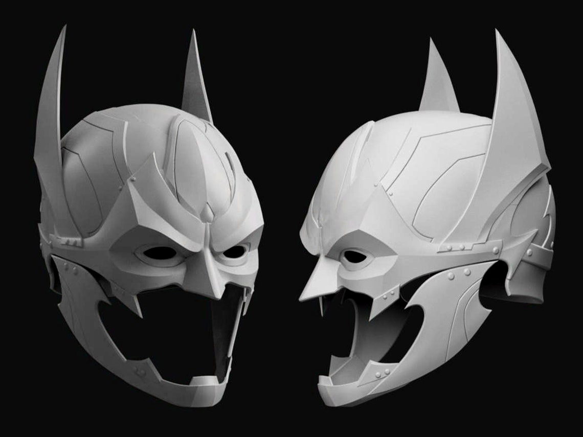 Medieval Bat Helmet 3D File - Etsy