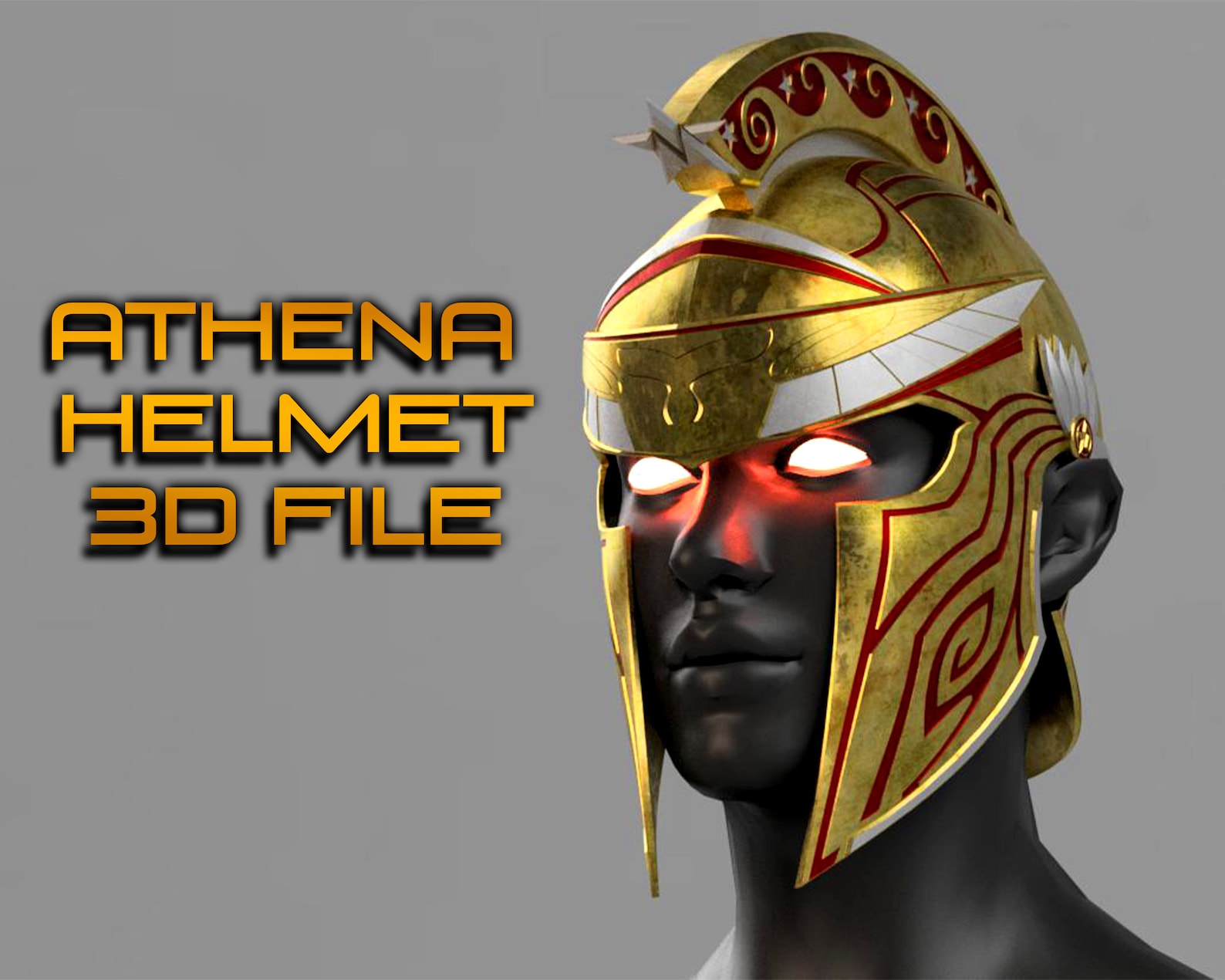 Athena Helmet 3D File | Etsy