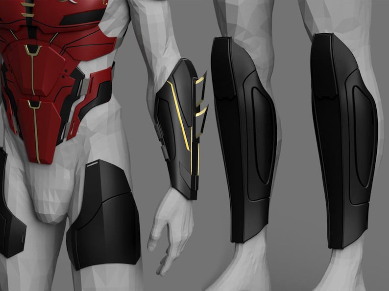 Shadow Armor 3D File - Etsy