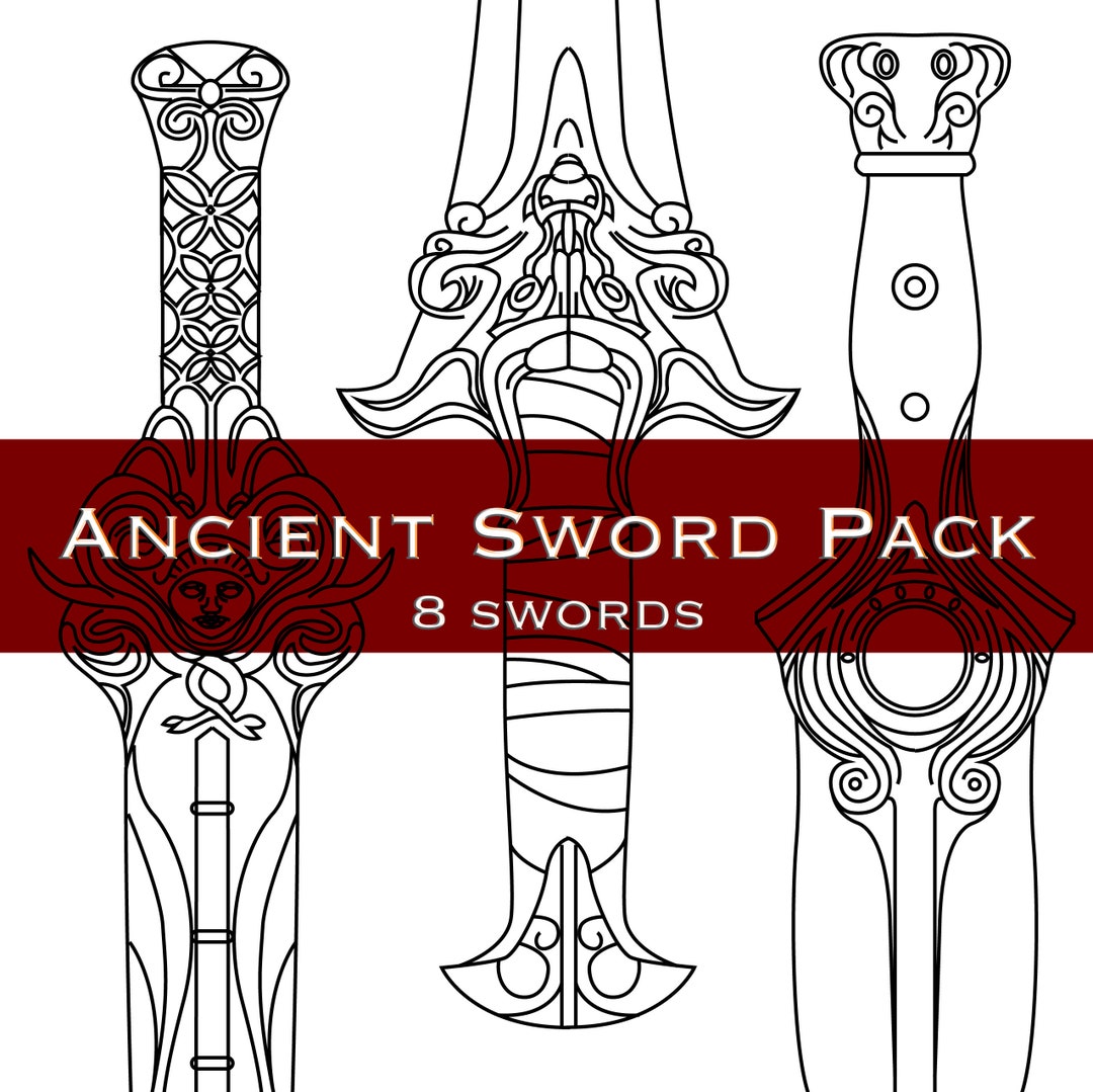 Ancient Sword Pack Foam Template - Etsy