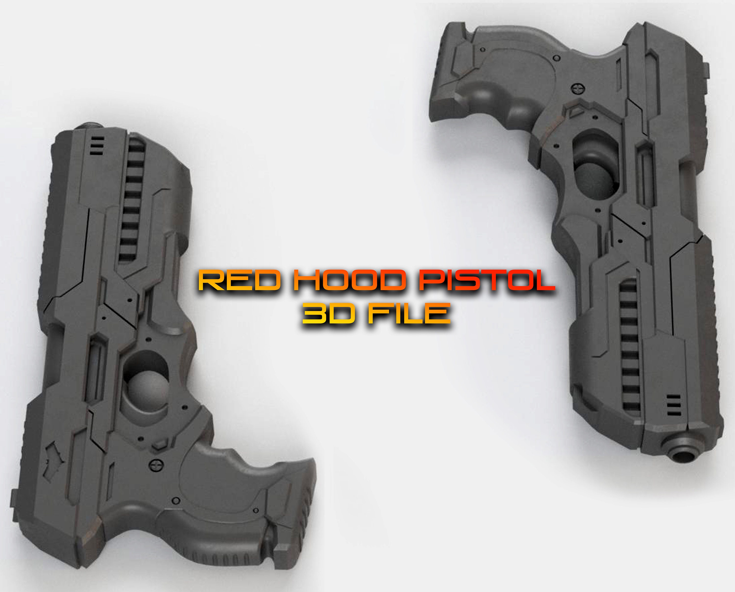 Red Hood Prop Blaster 3D File - Etsy UK