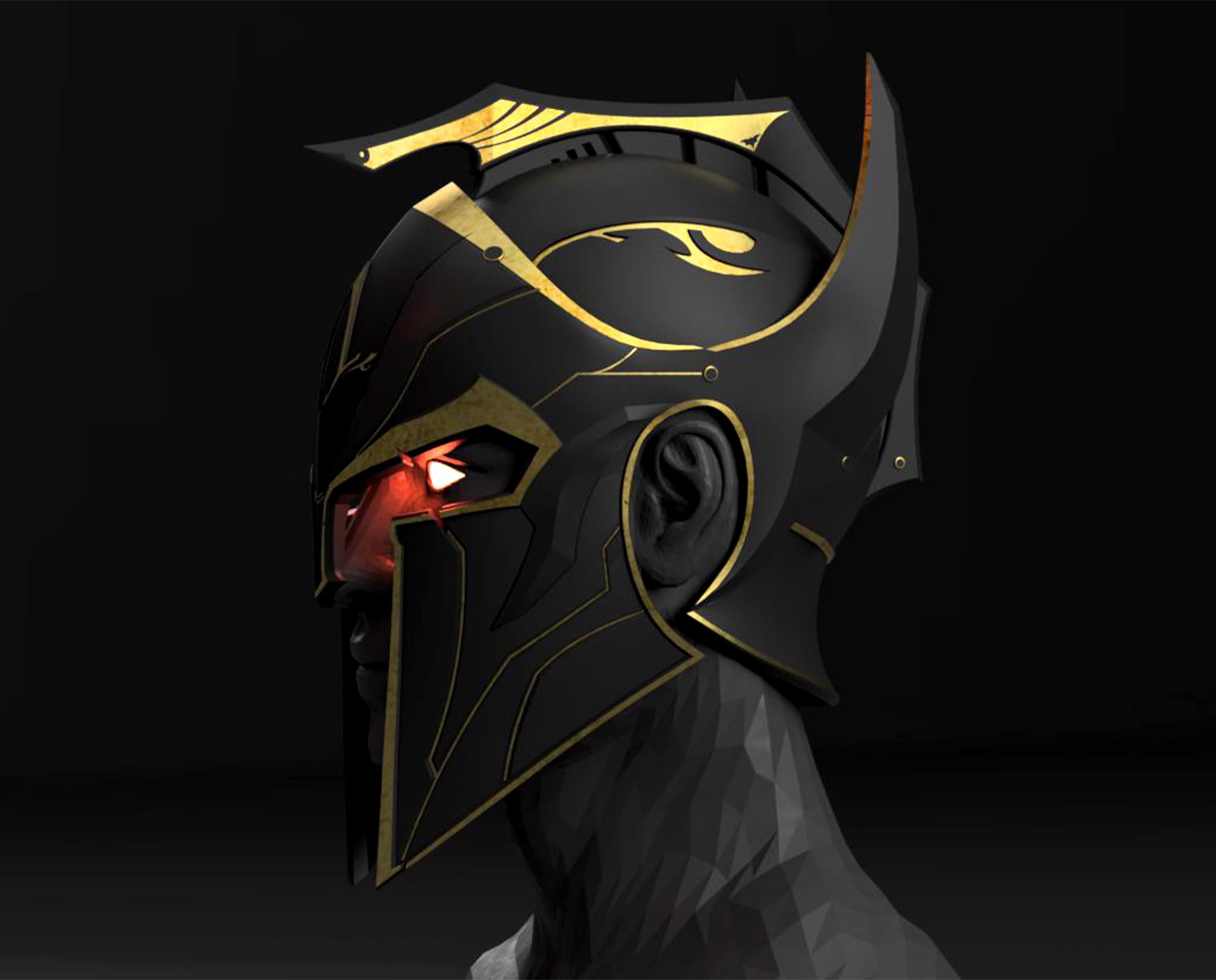 Hades Helmet Drawing