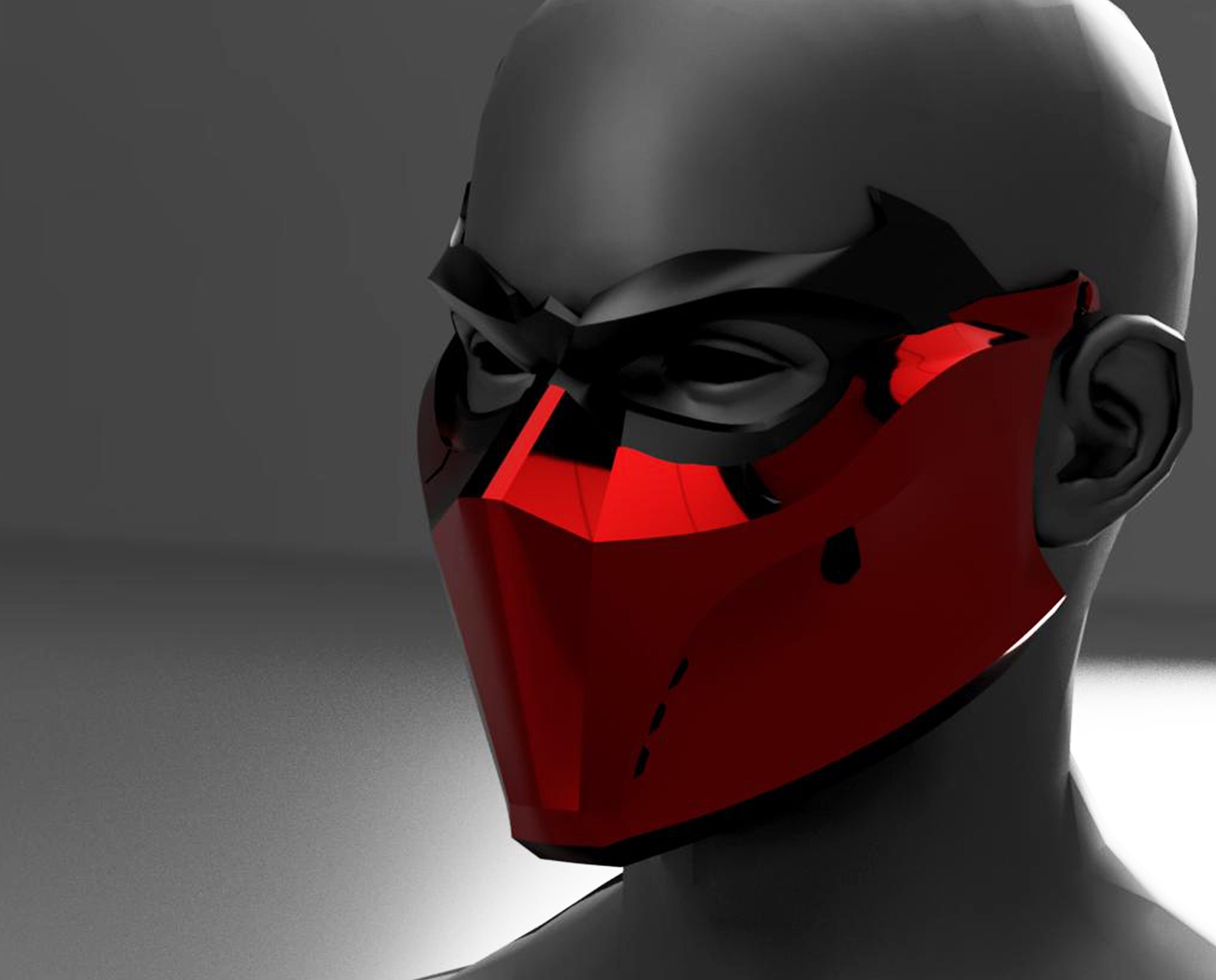 Red Hood Outlaw Mask 3D Print File | Etsy
