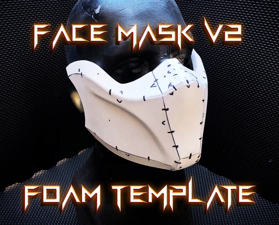 Face Mask V2 Foam Template - Etsy