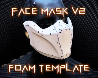 Half Face Mask Template