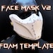 Face Mask V2 Foam Template - Etsy