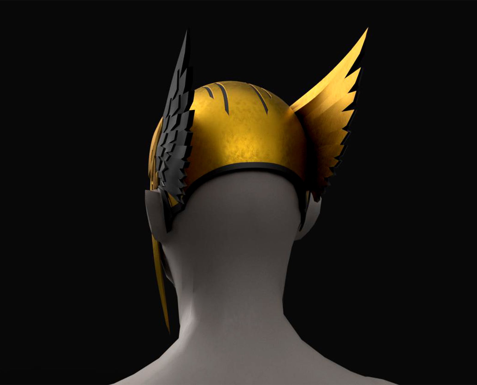 Hawkgirl Helmet 3D File - Etsy