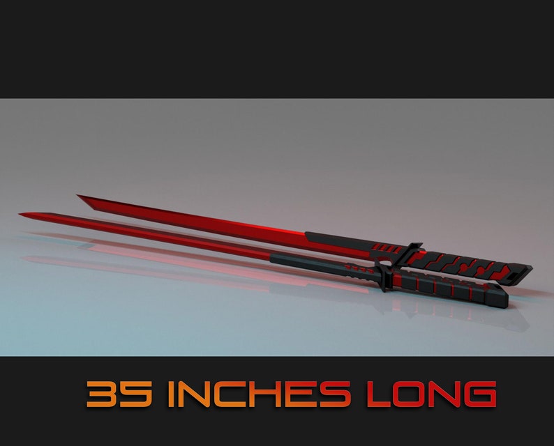 Red Ronin Sword 3D Print File - Etsy