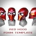 Red Hood Helmet Foam Template - Etsy