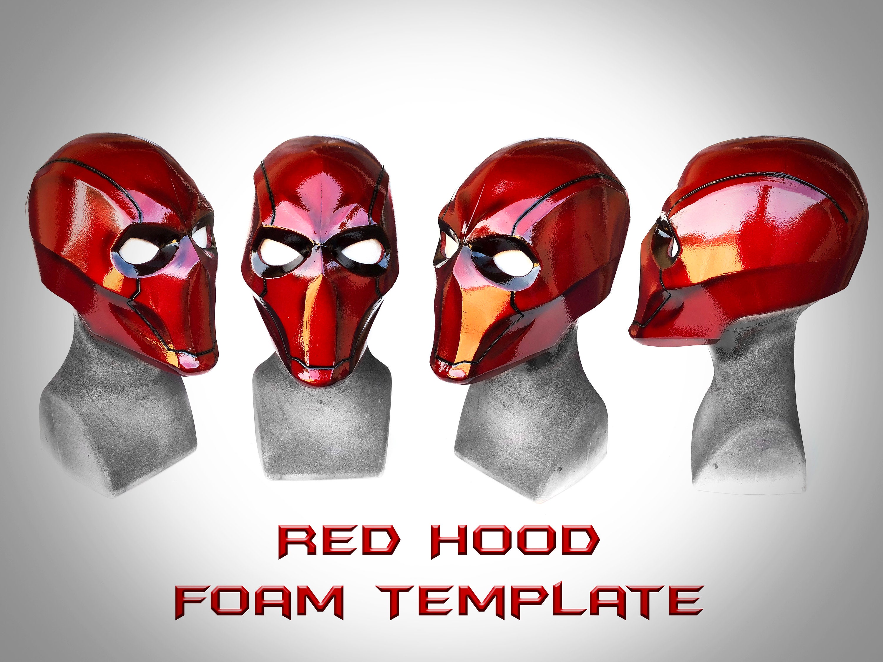 Red Hood Helmet Foam Template - Etsy Canada