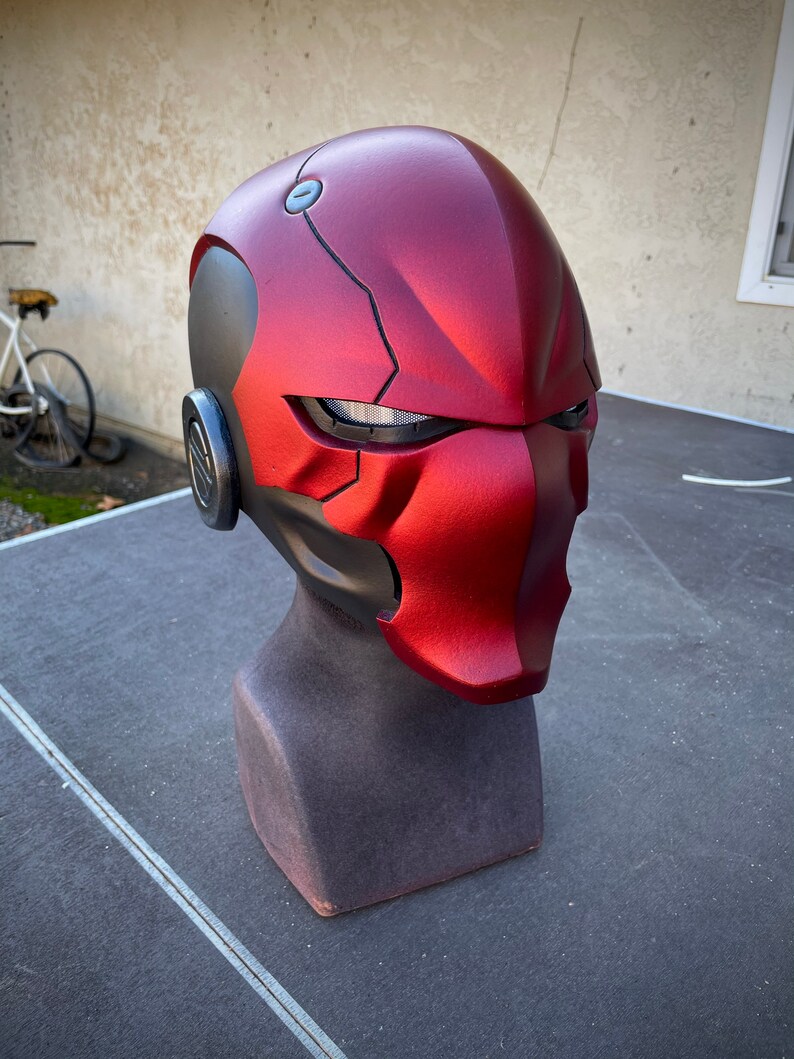 Finished Red Ronin Helmet - Etsy