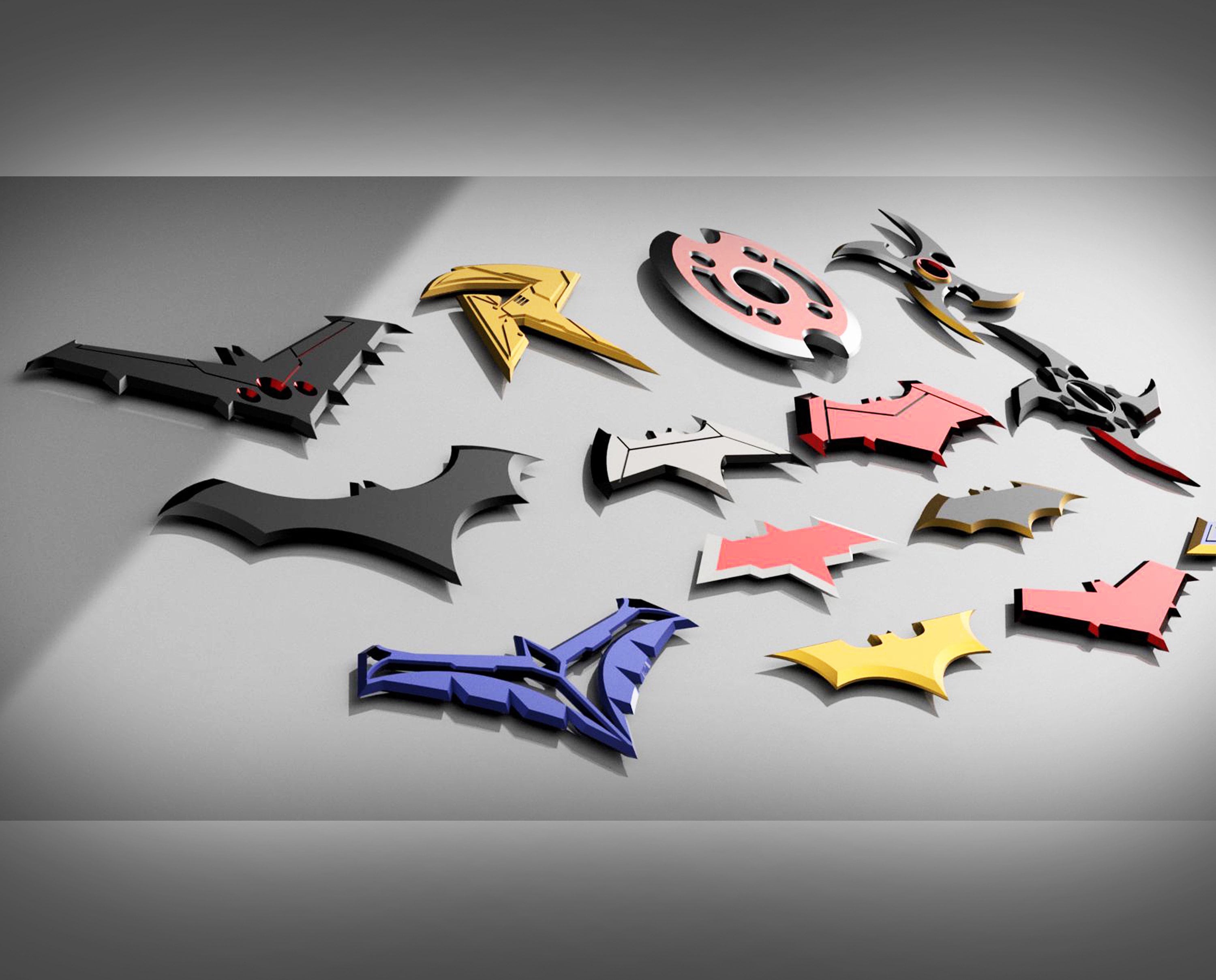 3D Printable Batarang Pack - Etsy