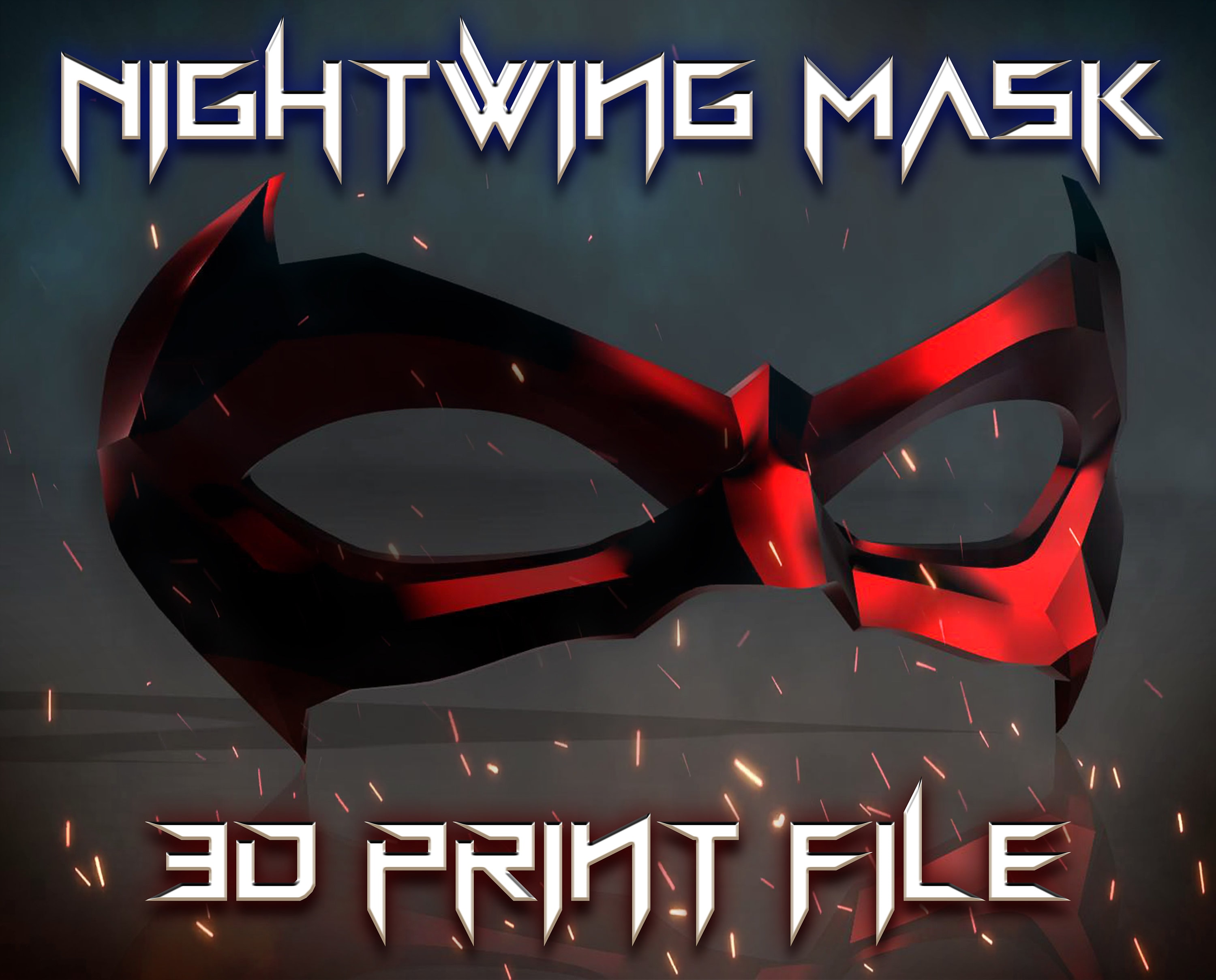 Nightwing Mask 3D Print File | Etsy