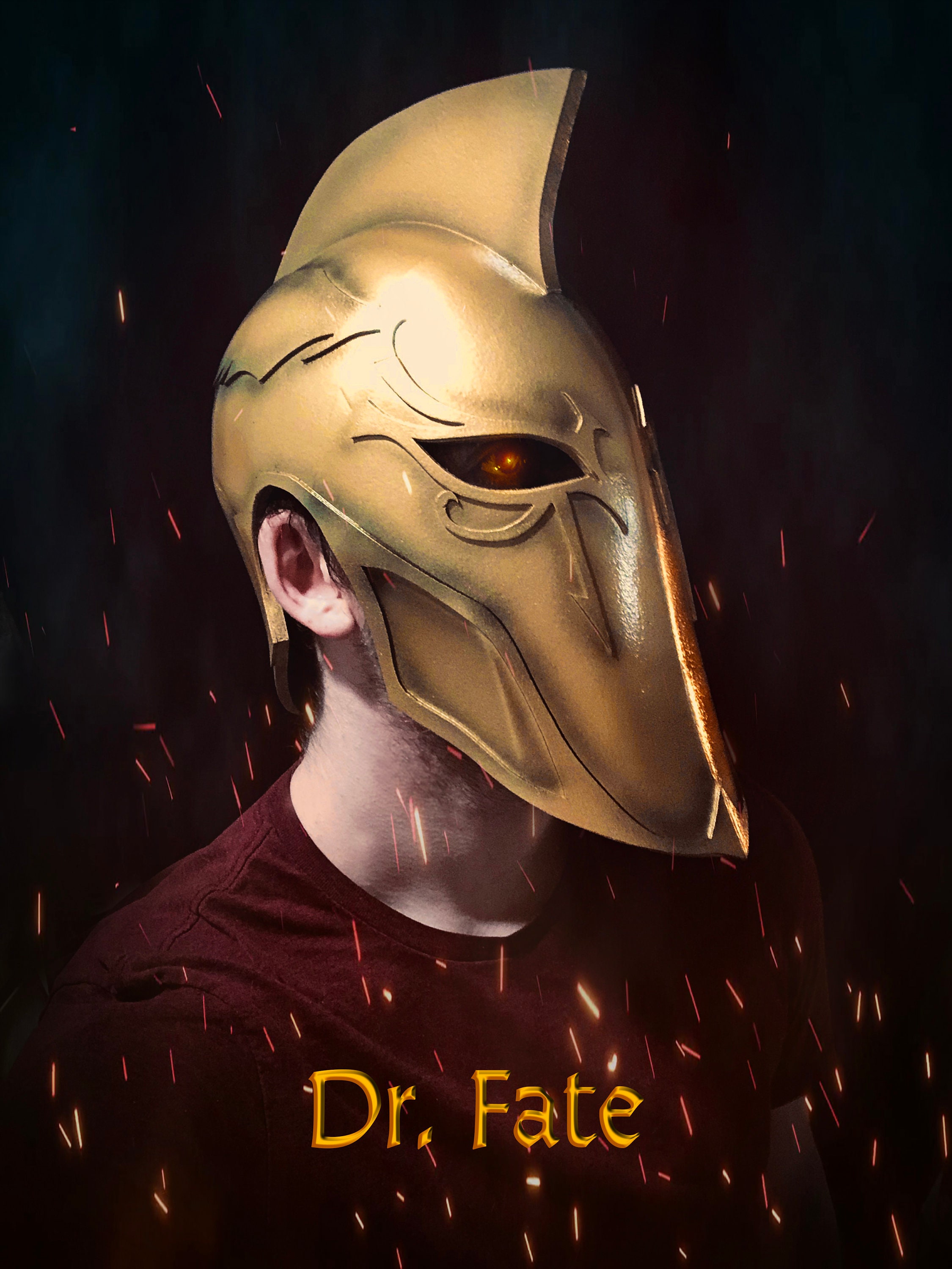Dr. Fate Helmet Foam Template - Etsy UK