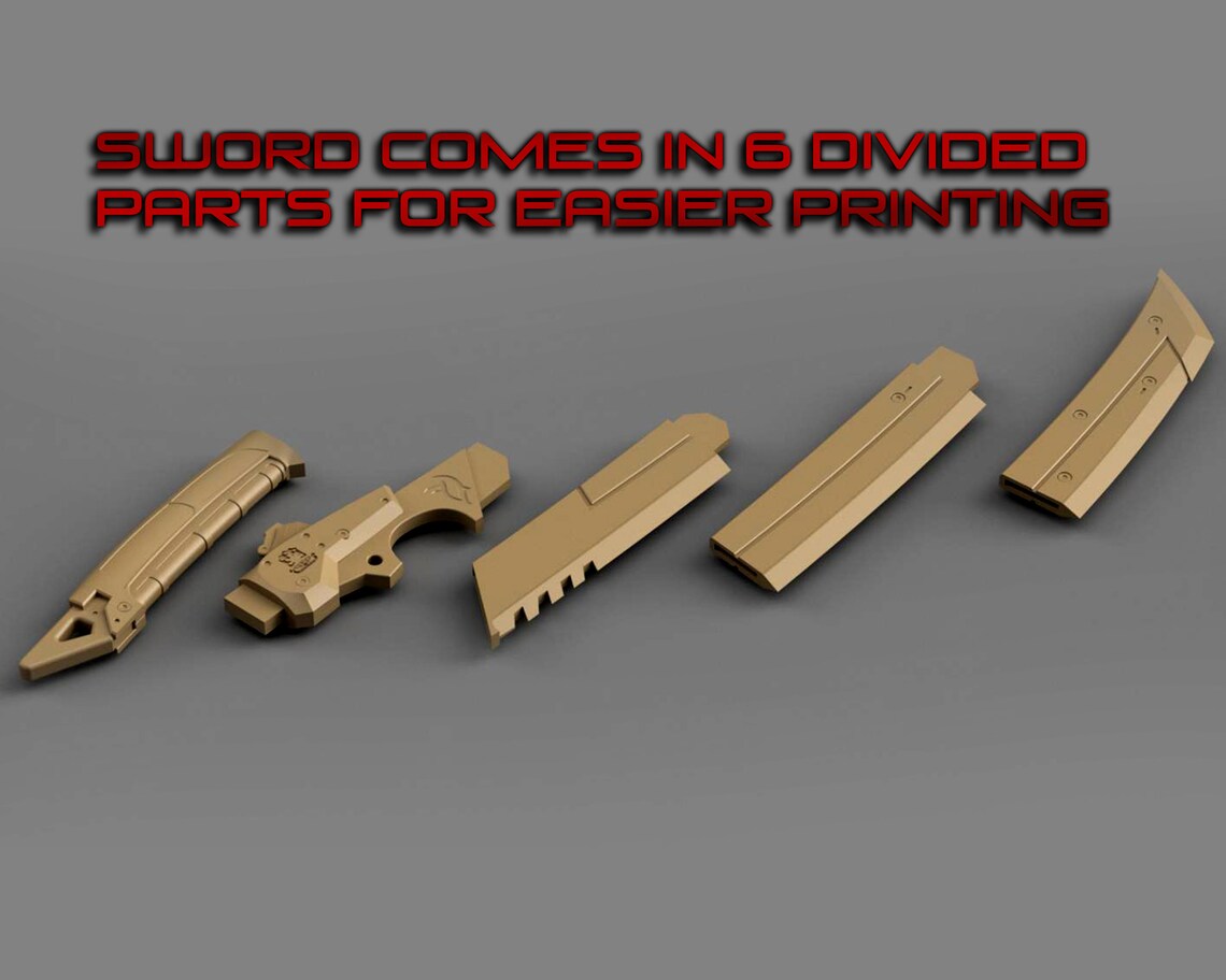 Phase Breach Apex Legends Inspired Ash Sword 3D File - Etsy