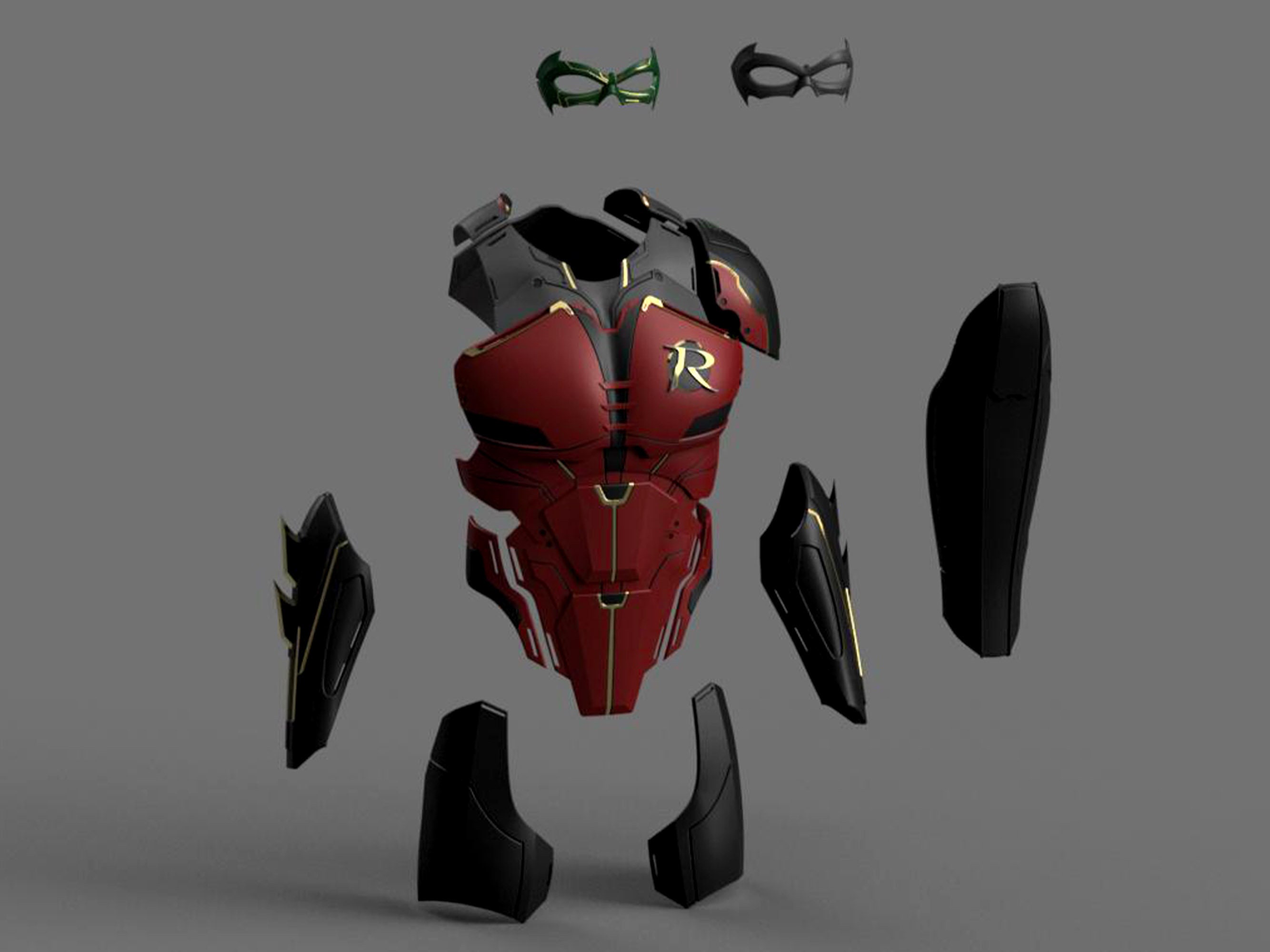 Shadow Armor 3D File - Etsy