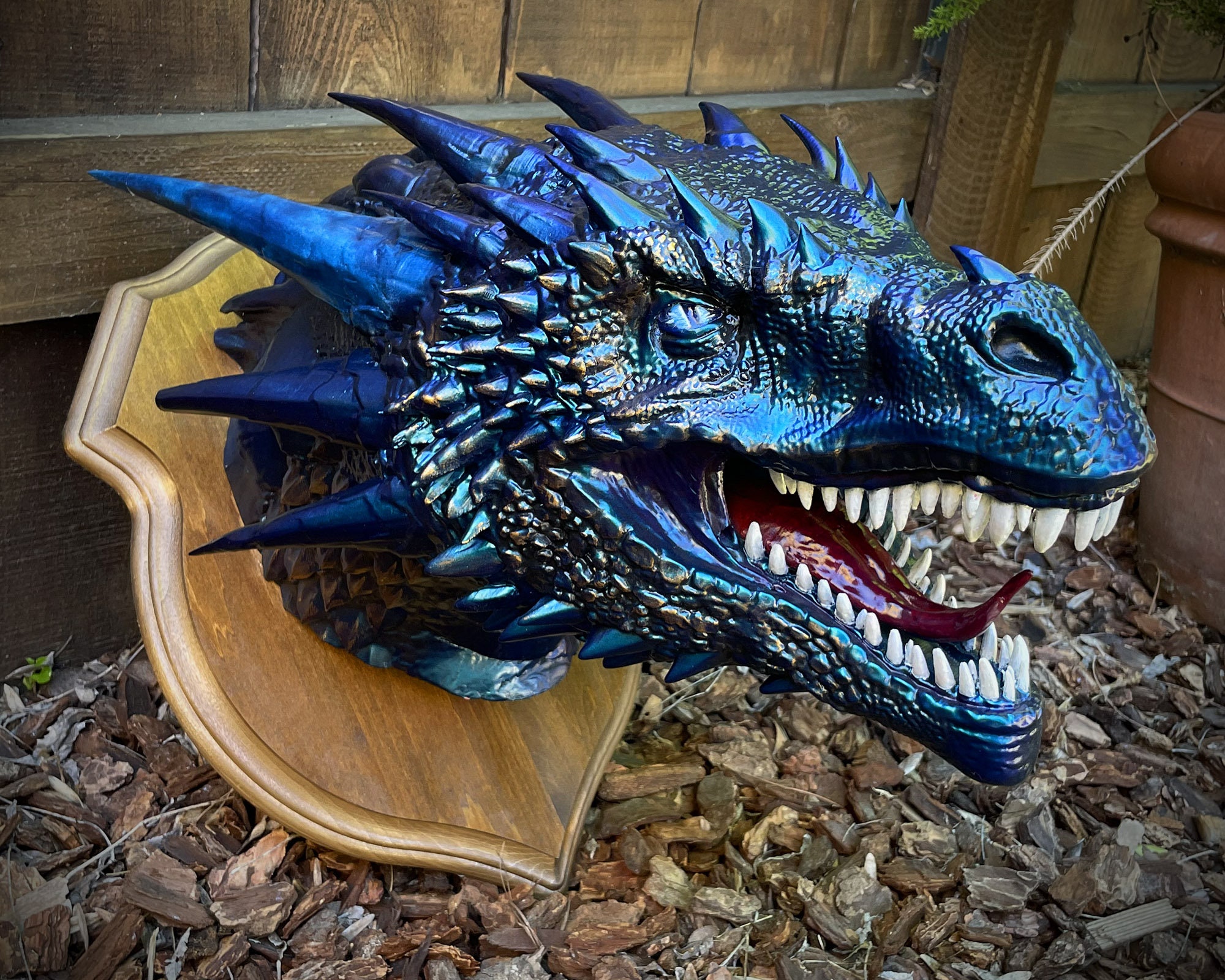 Frames Paper Mache Dragon Head