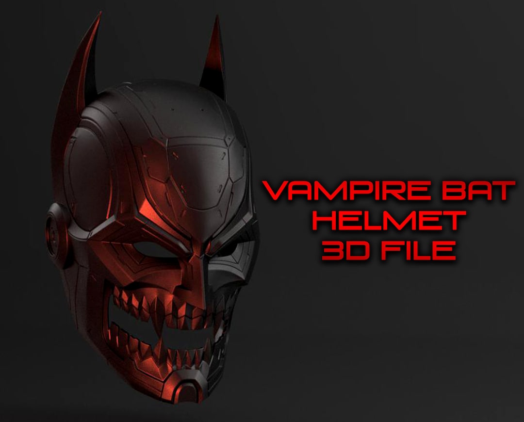 Vampire Bat Helmet 3D File - Etsy