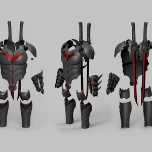 Red Ronin Armor Set 3D Files - Etsy