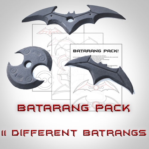 3D Printable Batarang Pack - Etsy