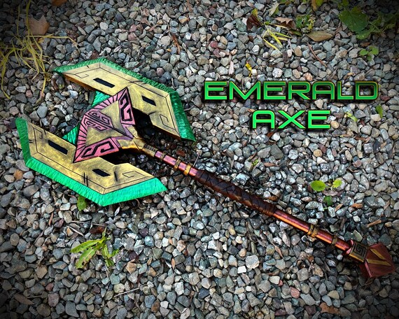 Legendary Emerald Axe EVA Foam Axe | Etsy