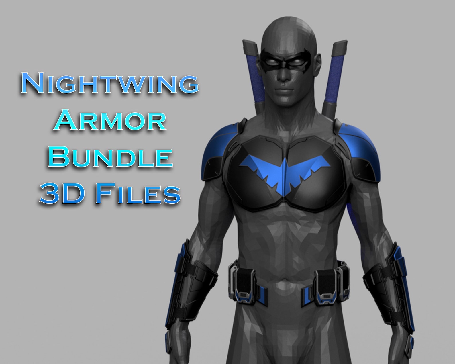 Nightwing Armor Bundle 3D Files - Etsy