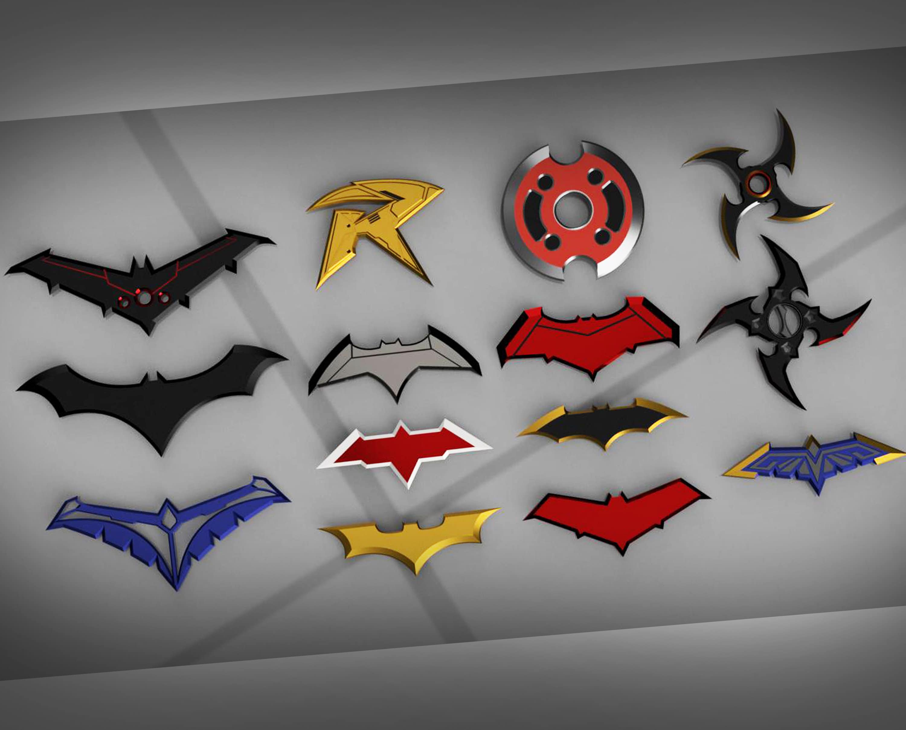 3D Printable Batarang Pack | Etsy