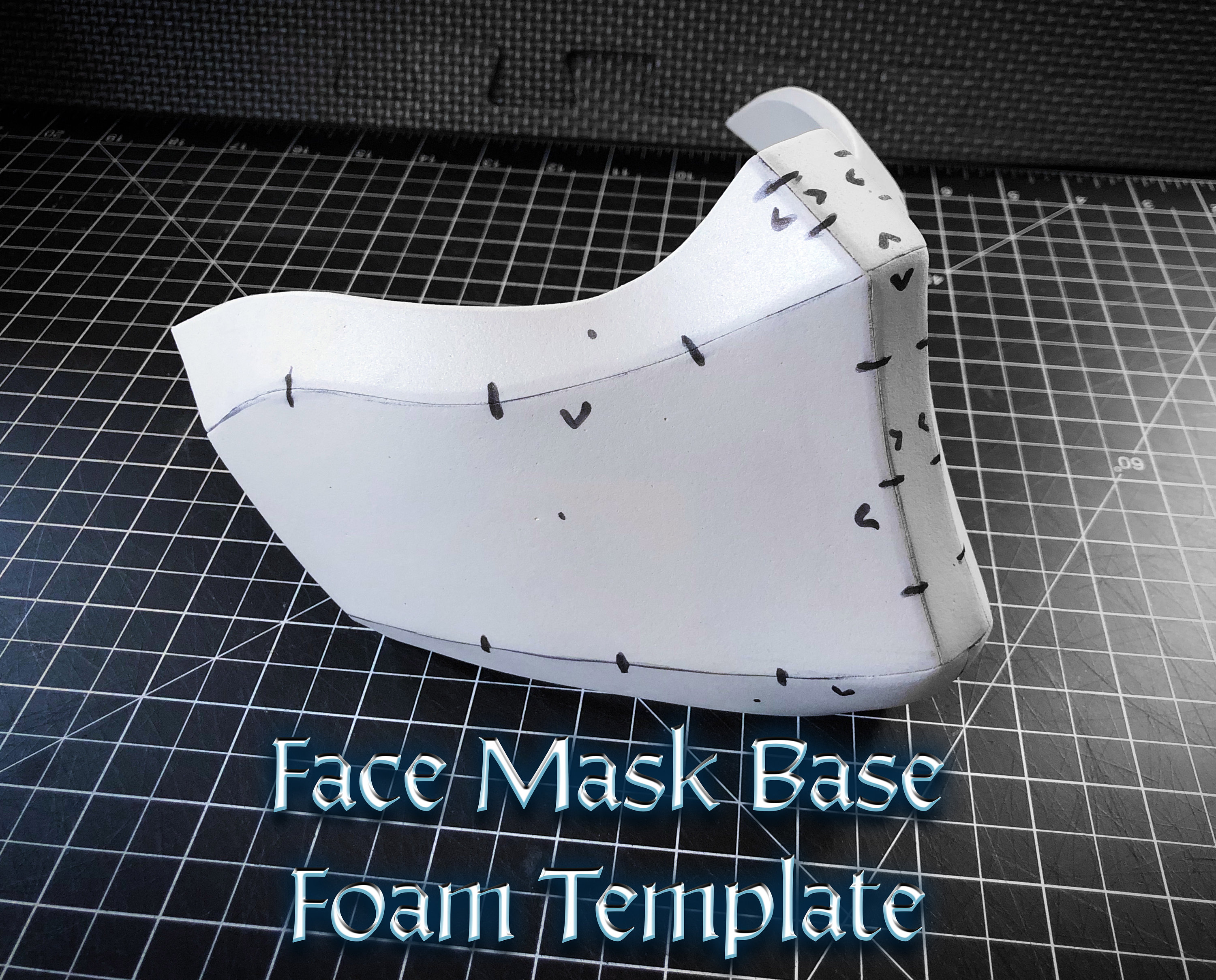 Face Mask Base Foam Template - Etsy