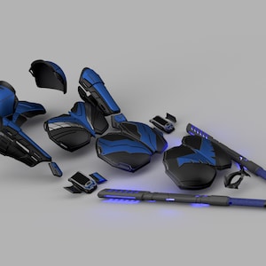 Nightwing Armor Bundle 3D Files - Etsy