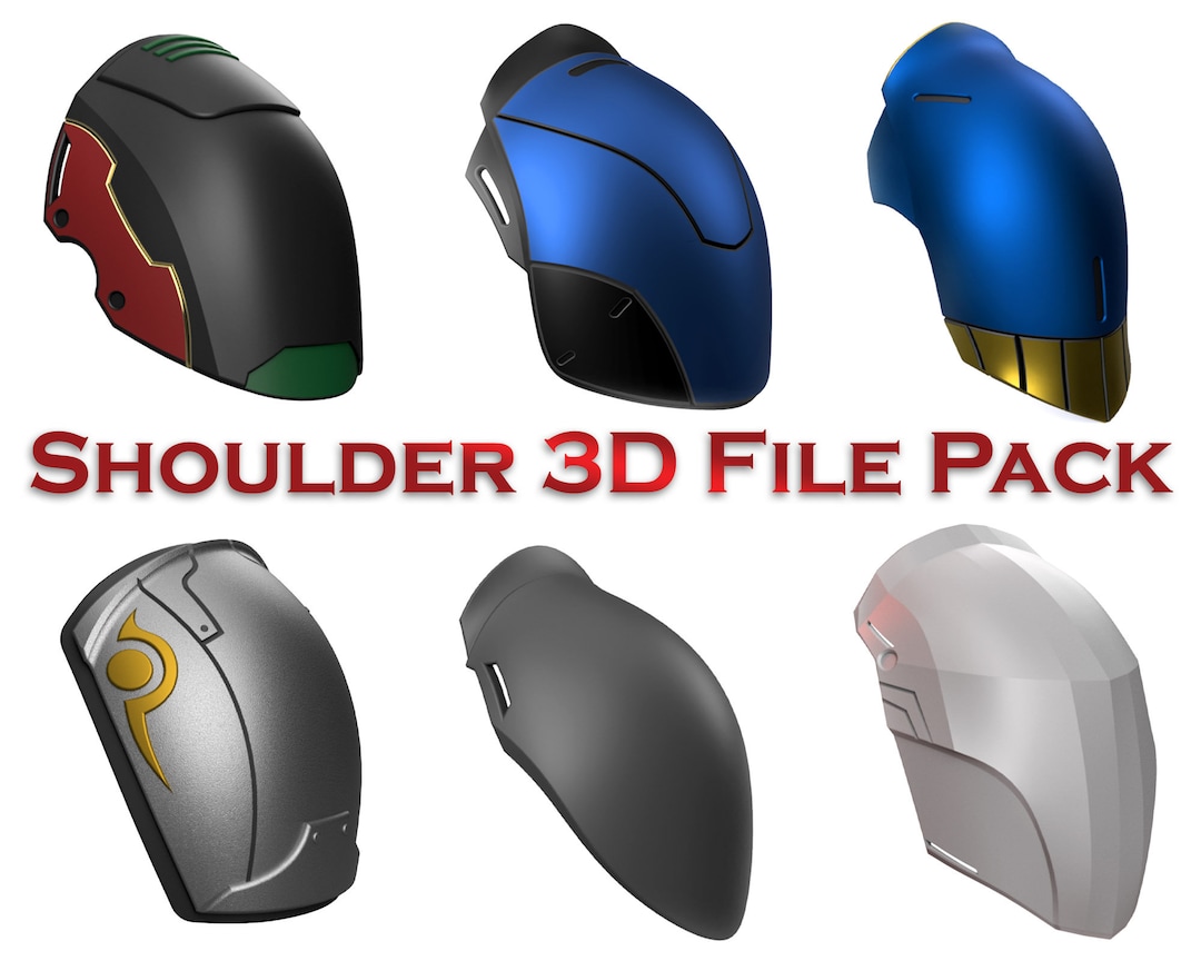 Shoulder Armor 3D Files Pack - Etsy