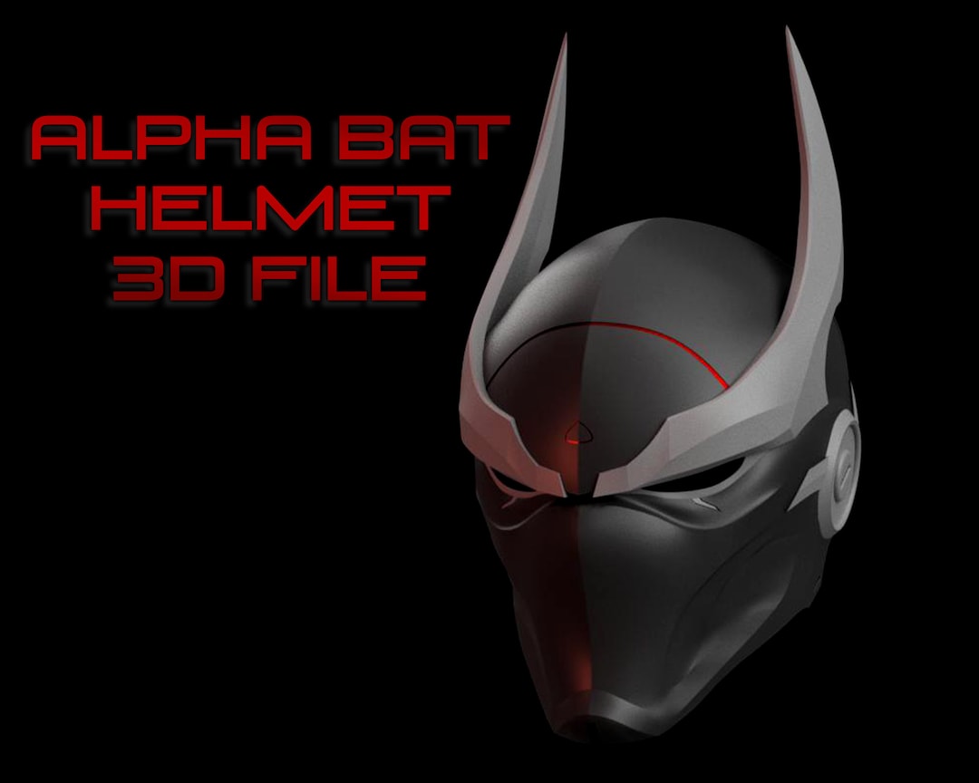 Alpha Bat Helmet 3D File - Etsy
