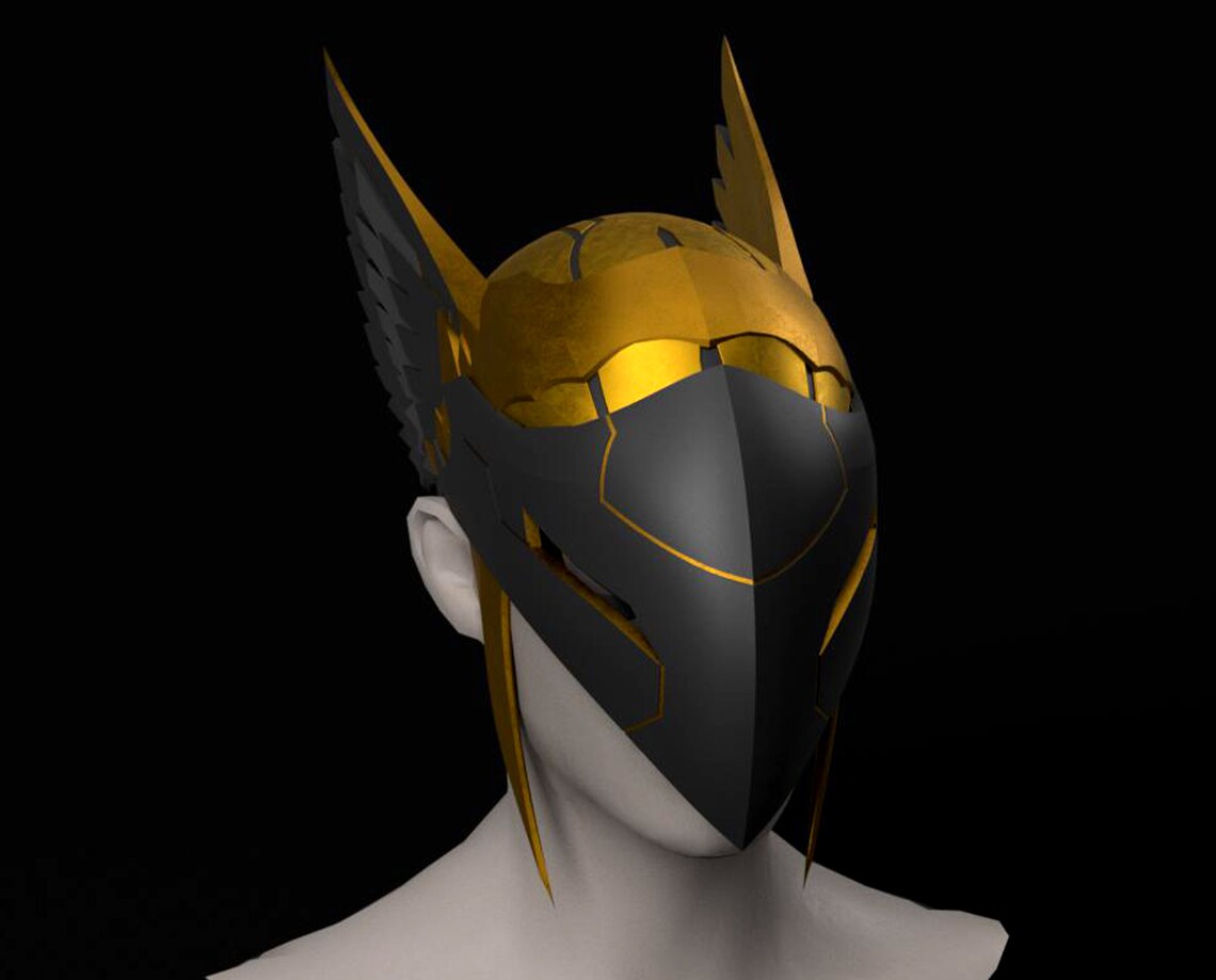 Hawkgirl Helmet 3D File - Etsy