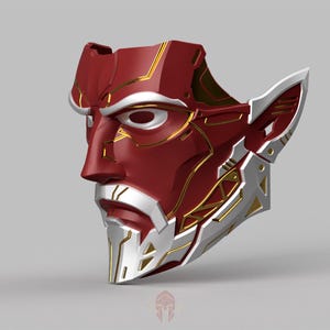 The Cyber Wolf Mask 3D File - Etsy