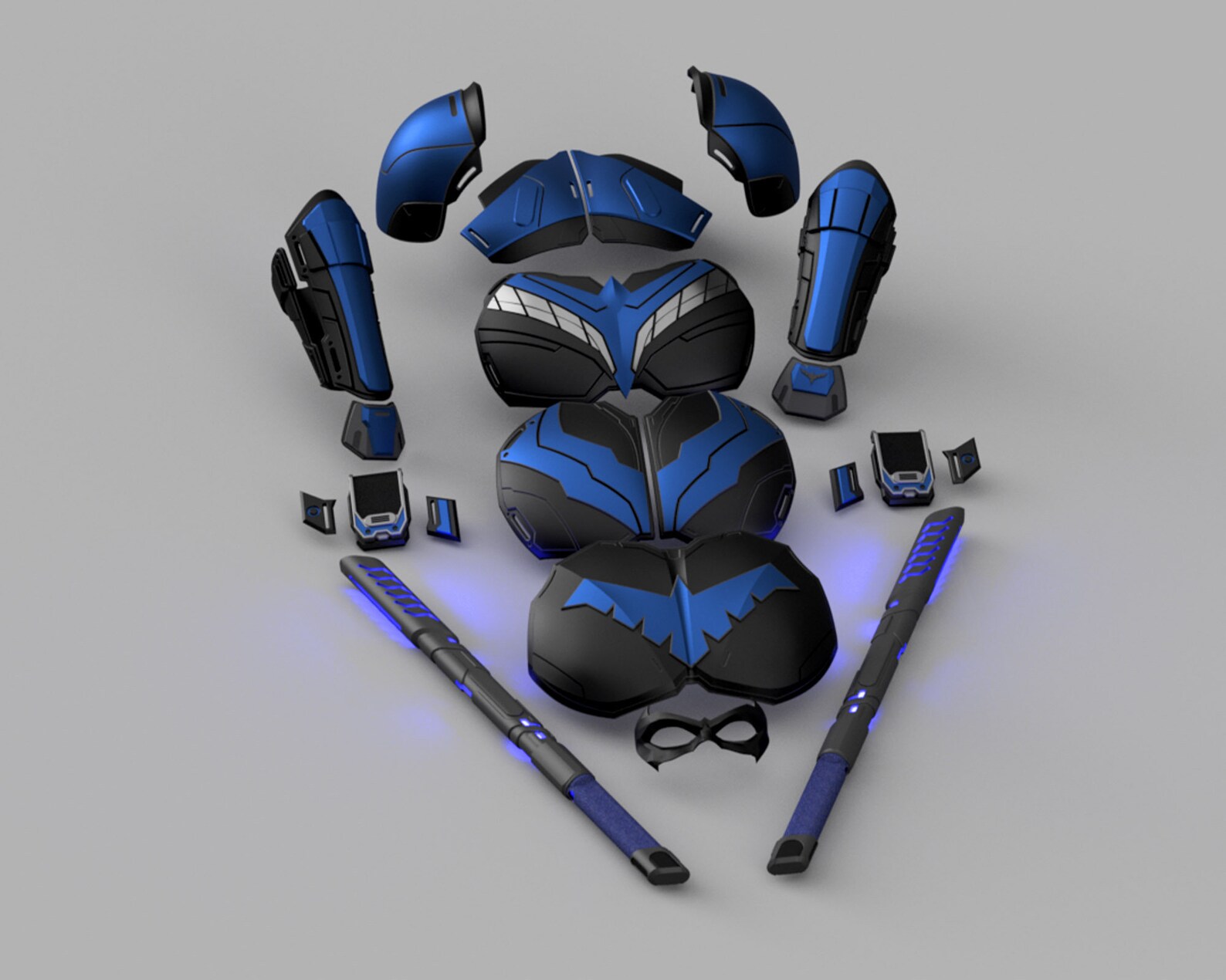 Nightwing Armor Bundle 3D Files - Etsy
