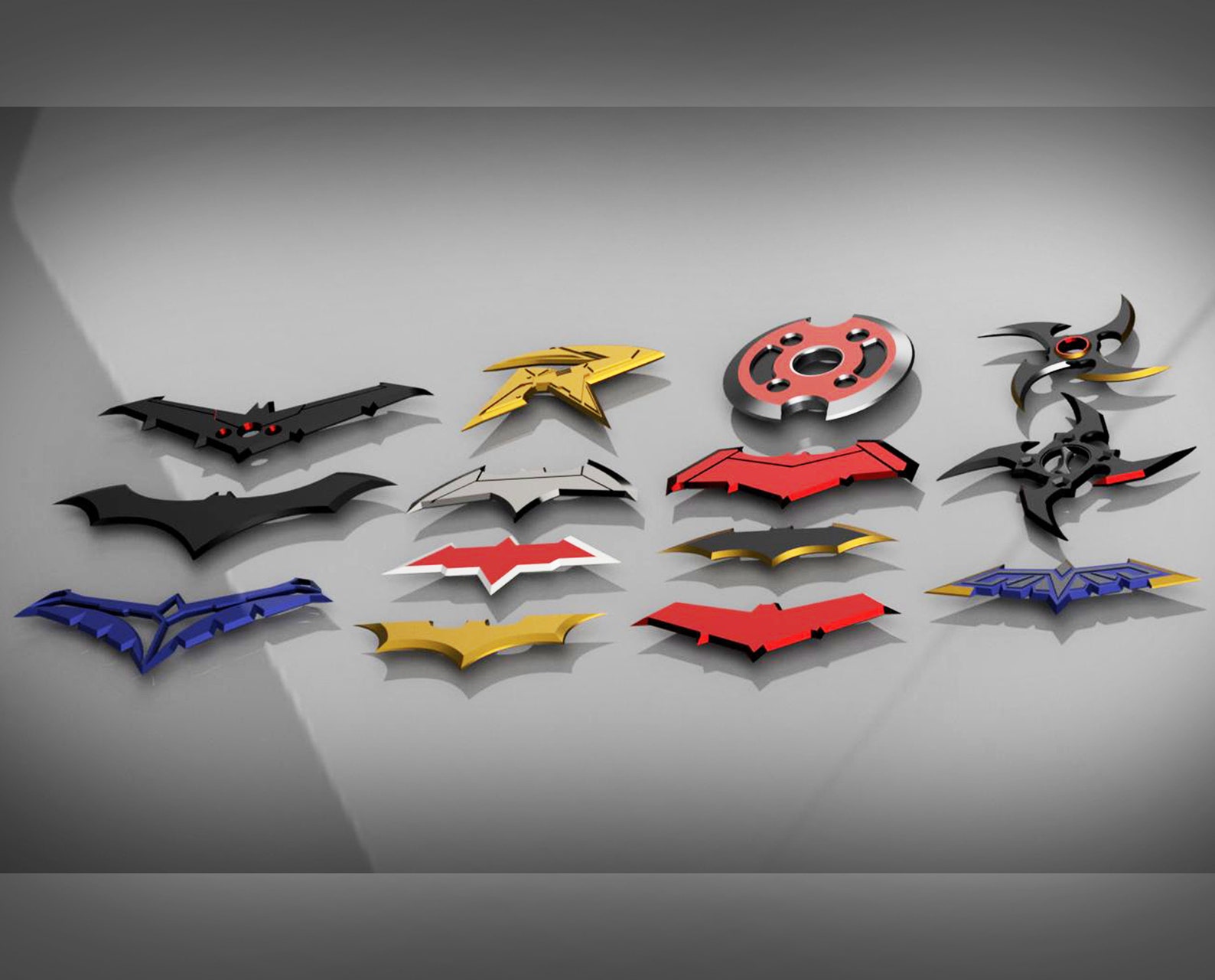 3D Printable Batarang Pack | Etsy Canada
