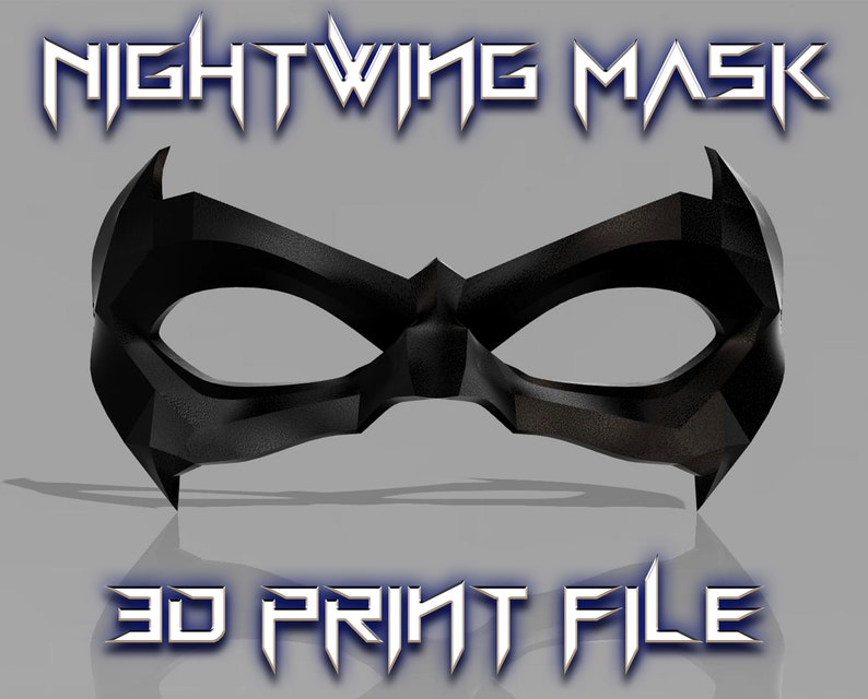Nightwing Mask 3D Print File - Etsy