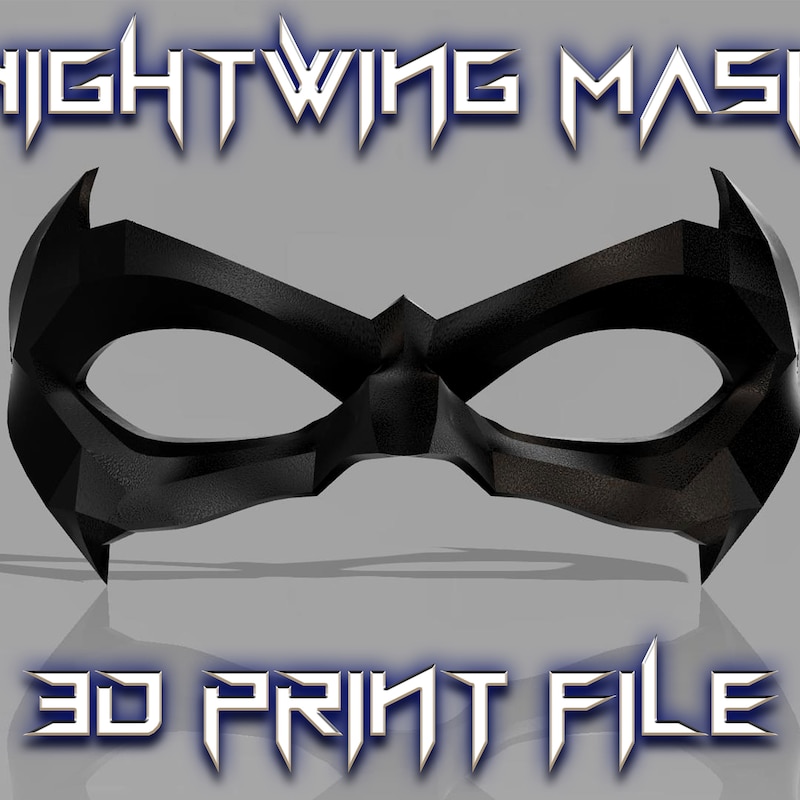 Nightwing Mask Template - Etsy