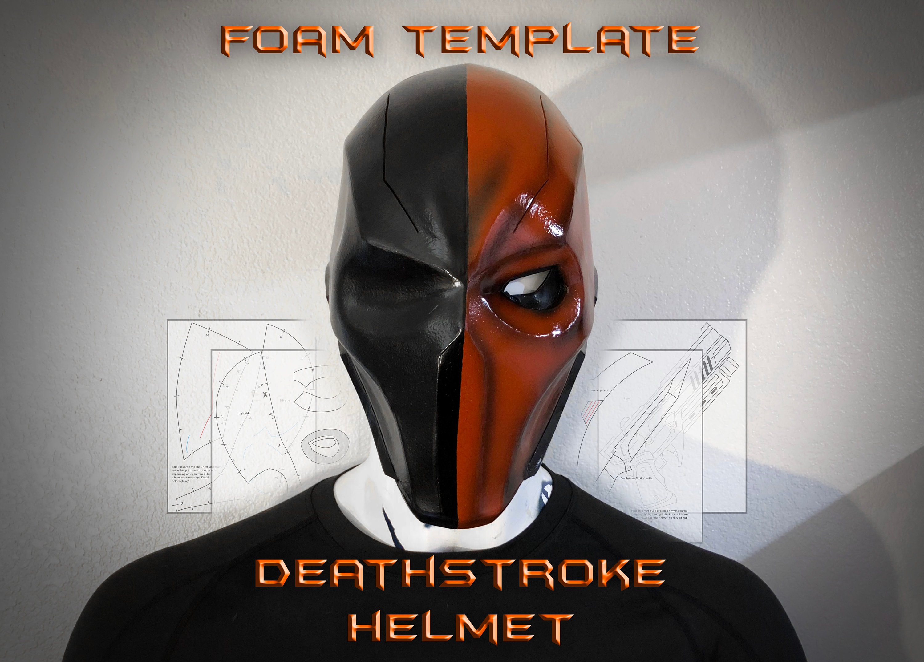Deathstroke Mask Drawing