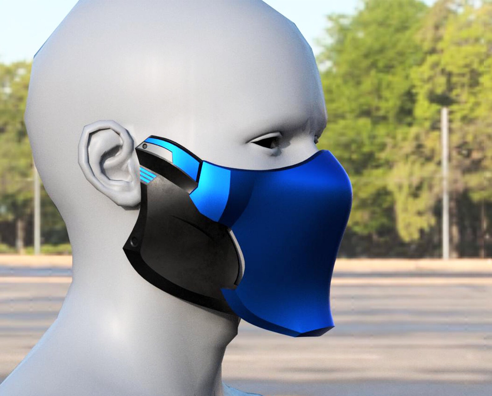 Ronin Face Mask 3D File | Etsy Australia