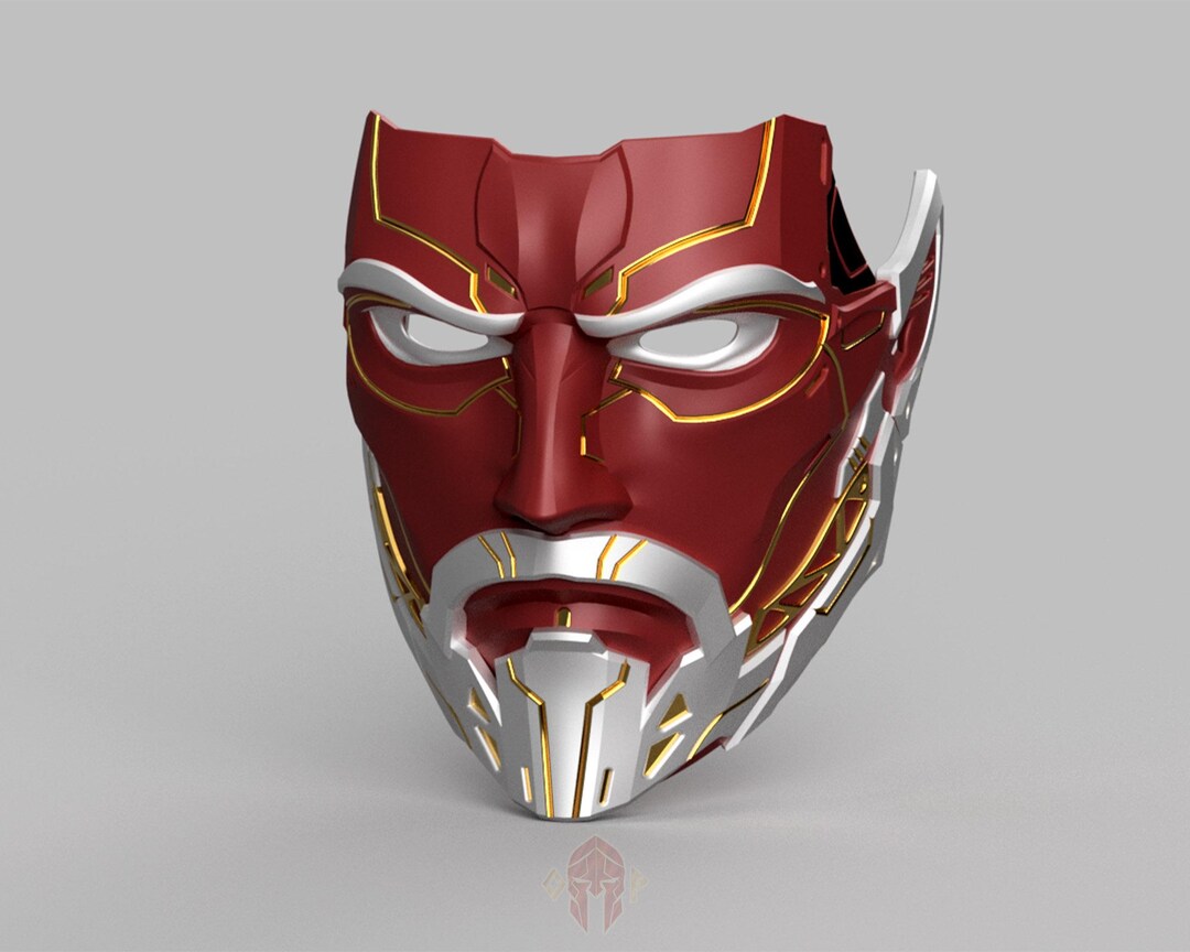 The Cyber Wolf Mask 3D File - Etsy