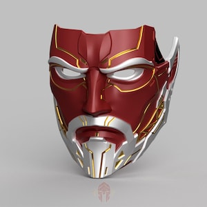 The Cyber Wolf Mask 3D File - Etsy
