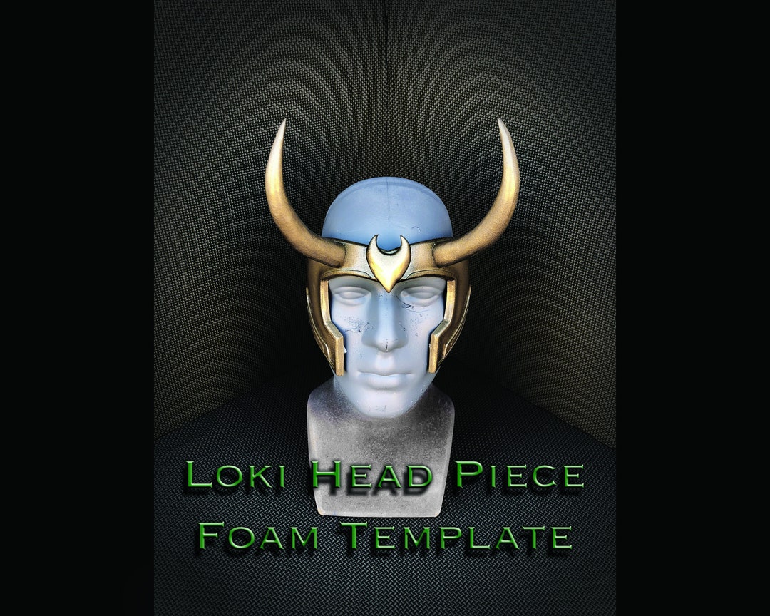 Loki Head Piece Foam Template - Etsy