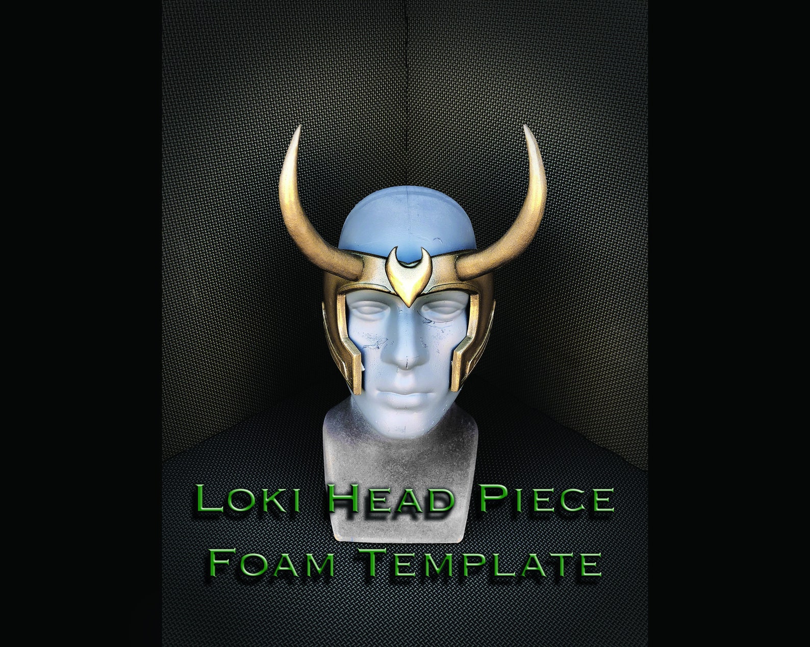 Loki Head Piece Foam Template | Etsy