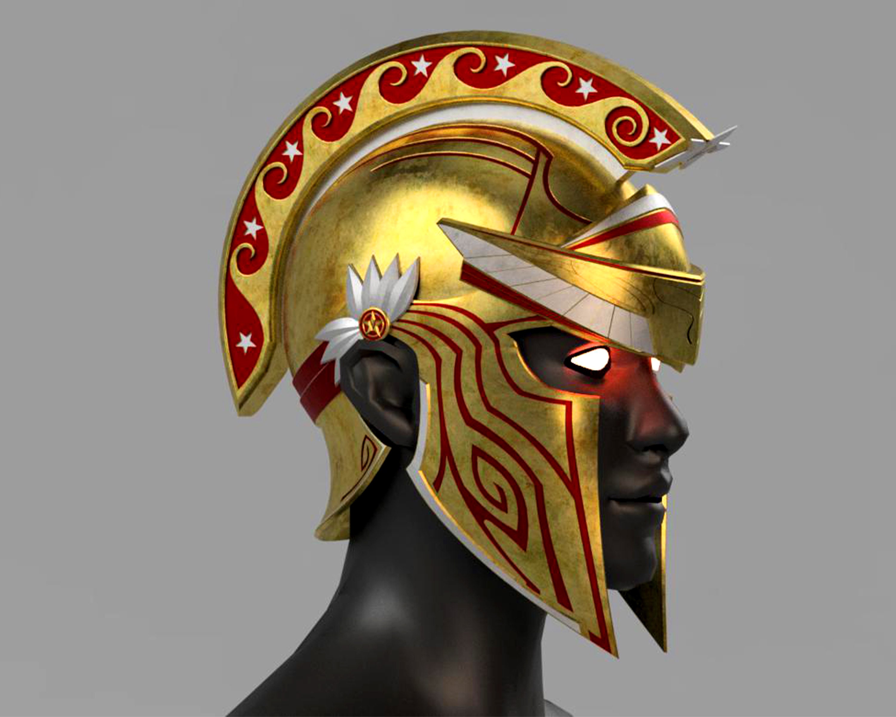 Athena Helmet 3D File - Etsy