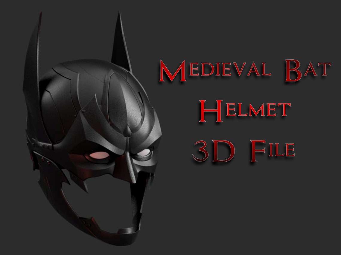 Medieval Bat Helmet 3D File - Etsy