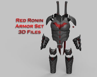 TOY Chest Armor: Red Samurai inspired by R3D Hood - Etsy
