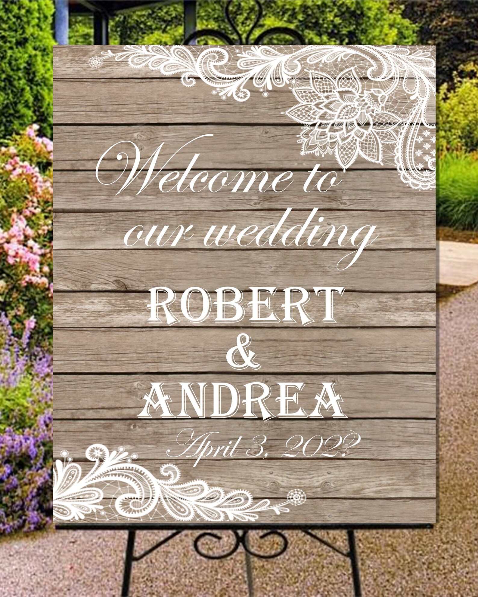 Rustic Wedding Printable Welcome Sign Rustic Welcome to Our - Etsy